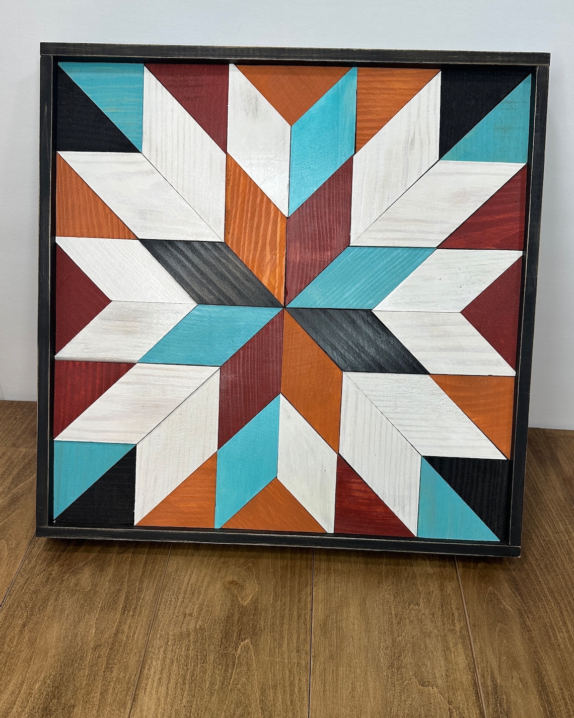 Handmade Barn Quilt, Wood Crafted, Framed Barn Quilt, Distressed Barn ...