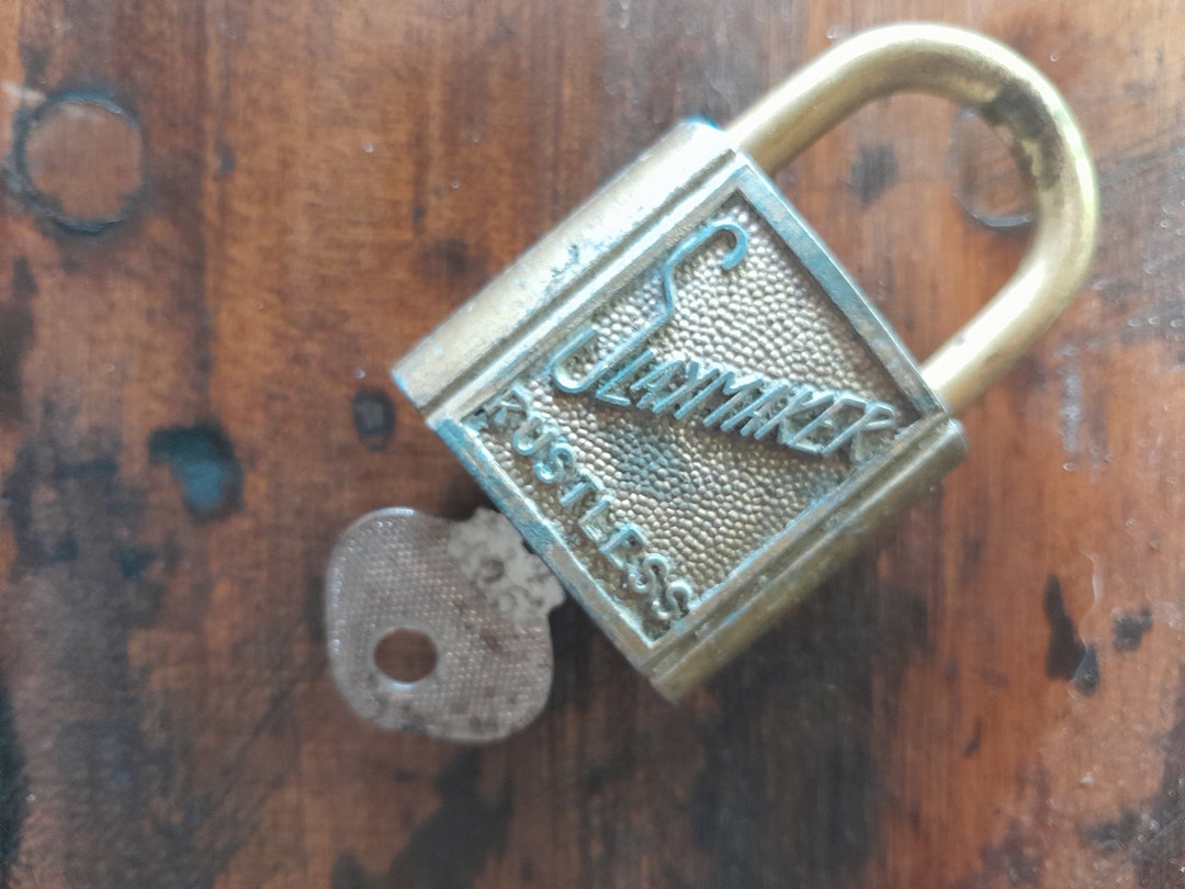 Vintage Slaymaker Padlock and Key - Etsy