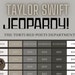 Taylor Swift Lover Inspired Table Sign Bundle CUSTOM TEXT Bachelorette ...