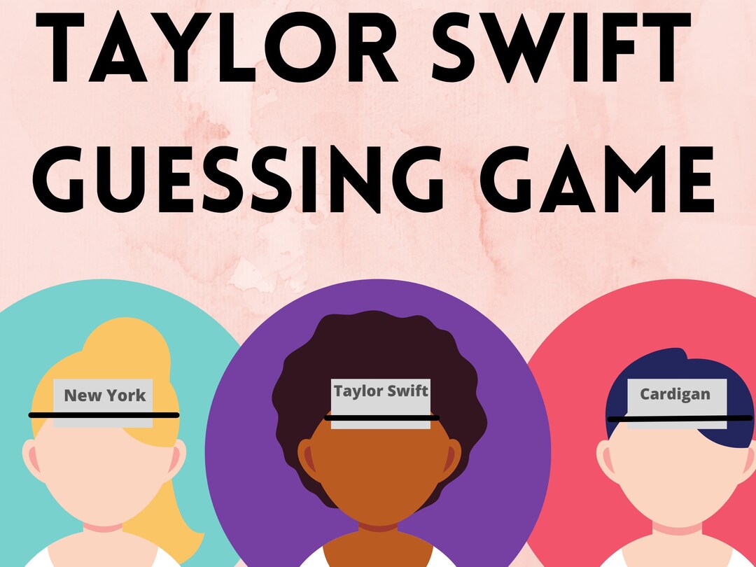 Taylor Swift Guessing Game | Taylor Swift Bachelorette Party Game - Etsy