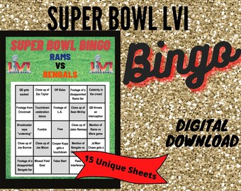 Super Bowl Bingo | Etsy