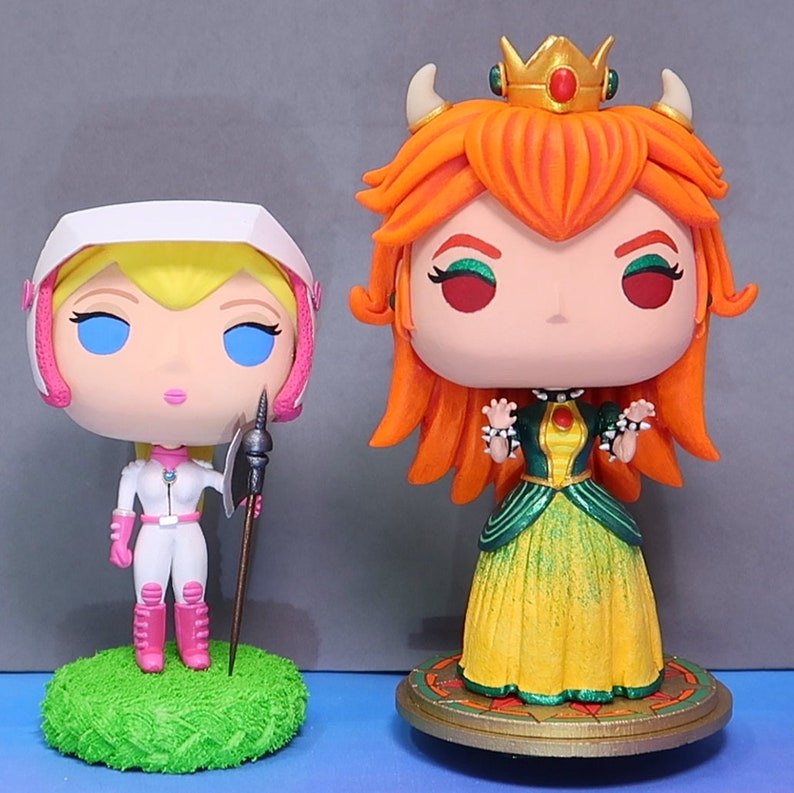 100% Handmade 3D Figure Funko Pop XL Style of a Mix Between Bowser ...