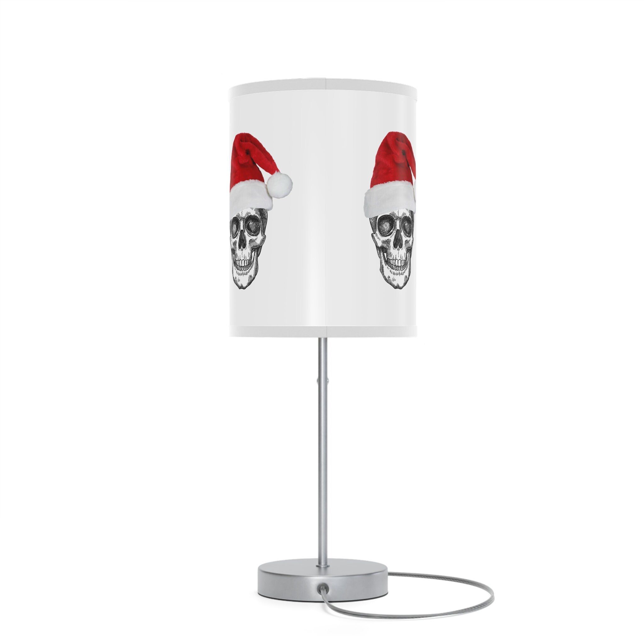 Santa Skull Side Table Lamp Christmas Lamp Christmas Table - Etsy
