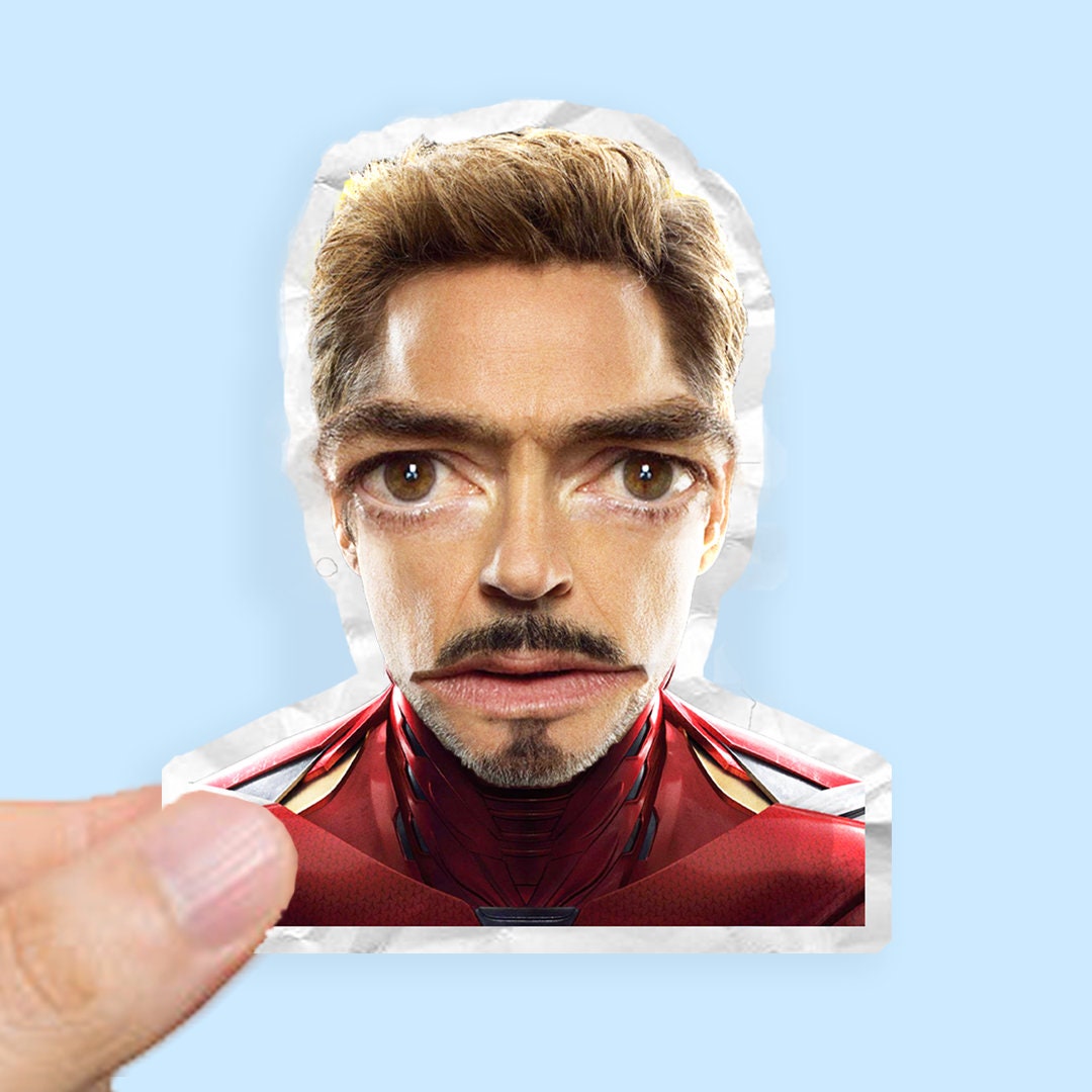 Tony Stark Sticker waterproof Dye Cut - Etsy