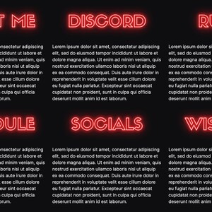 30 Neon Glow Red Twitch Panels With Transparent Background - Etsy