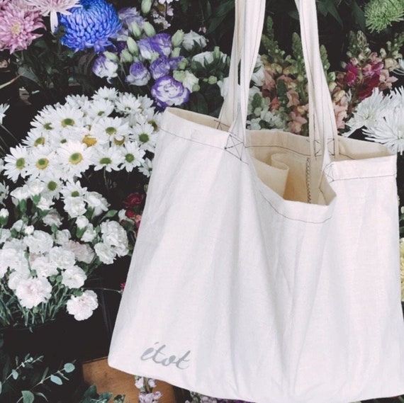 Handmade Calico Tote Bags With Free Personalisation Available Please Look at Details. Etsy