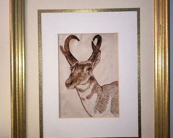 Antelope Print | Etsy