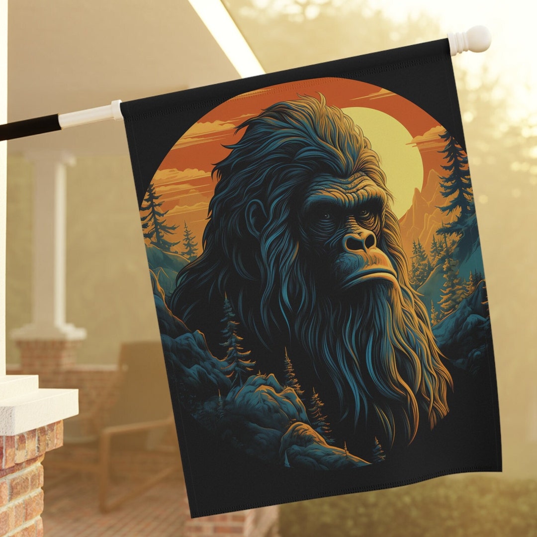 Bigfoot Flag, Camping Flag, Yard Flag, Outdoor Fabric Yard Decor ...