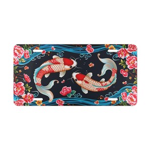 Koi Fish License Plate, Custom Vanity Car Accessory, Automotive ...