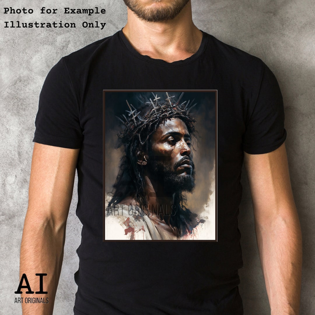 Black Jesus T-shirt African American Jesus Tee Shirt Adult - Etsy
