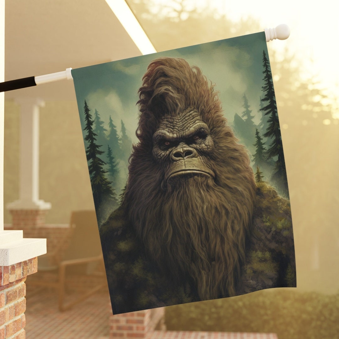 Bigfoot Flag, Camping Flag, Yard Flag, Outdoor Fabric Yard Decor ...