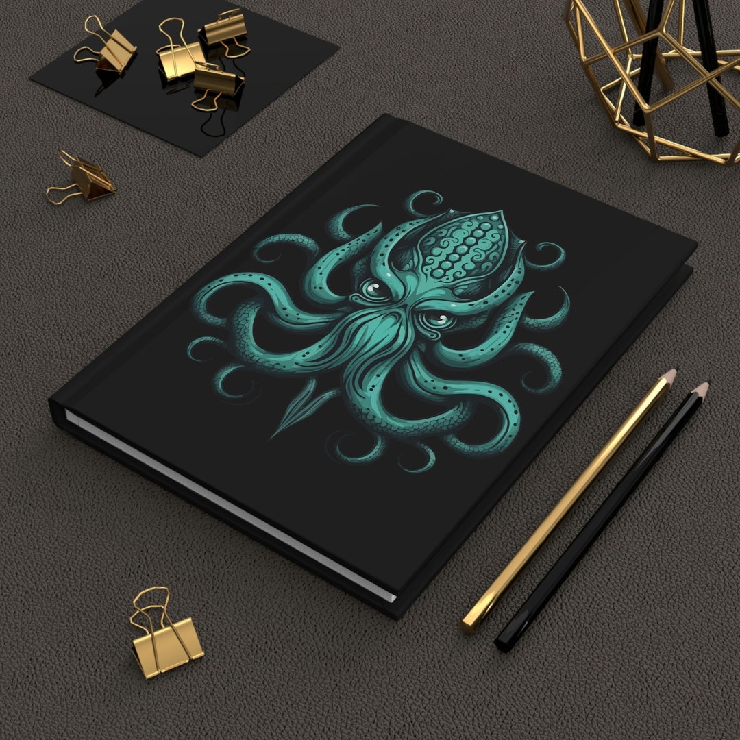 Octopus Journal Decorative Notebook Kraken Sea Monster Gift for Hockey ...