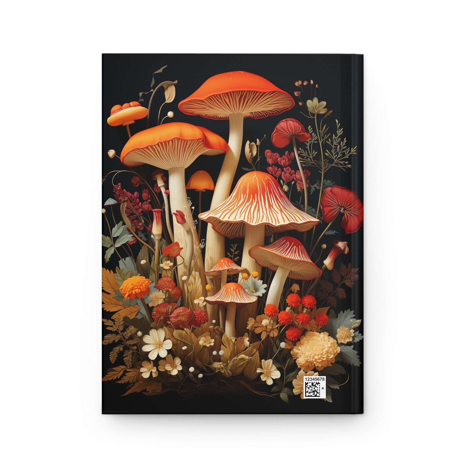 Mushroom Motif Journal, Fungi Notebook, Reading Logbook, Forager Book ...