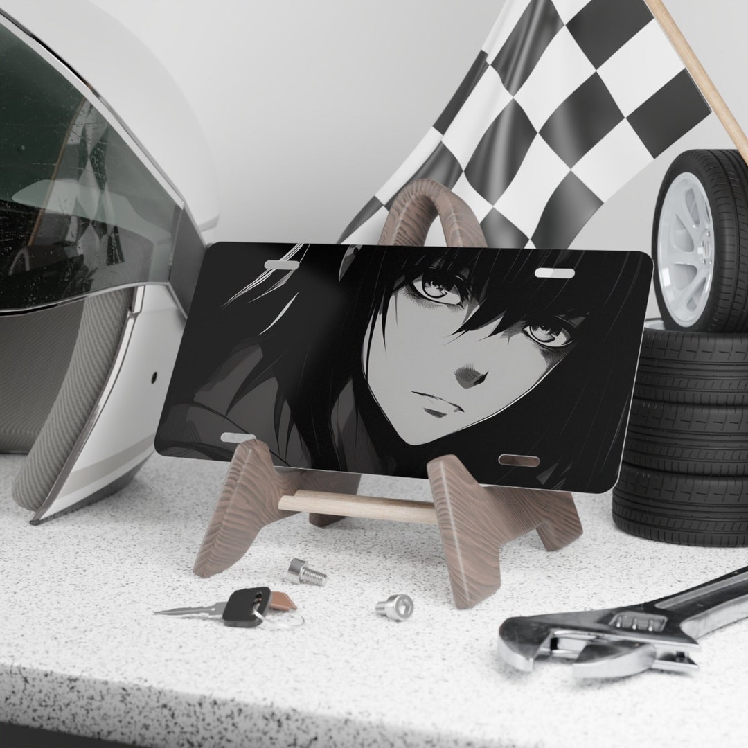 Anime Character License Plate: Aluminum Car Tag, Manga Lover Gift - Etsy