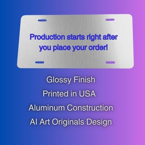 Sea Otter License Plate Vanity Car Accessory, Wildlife Art Vehicle ...