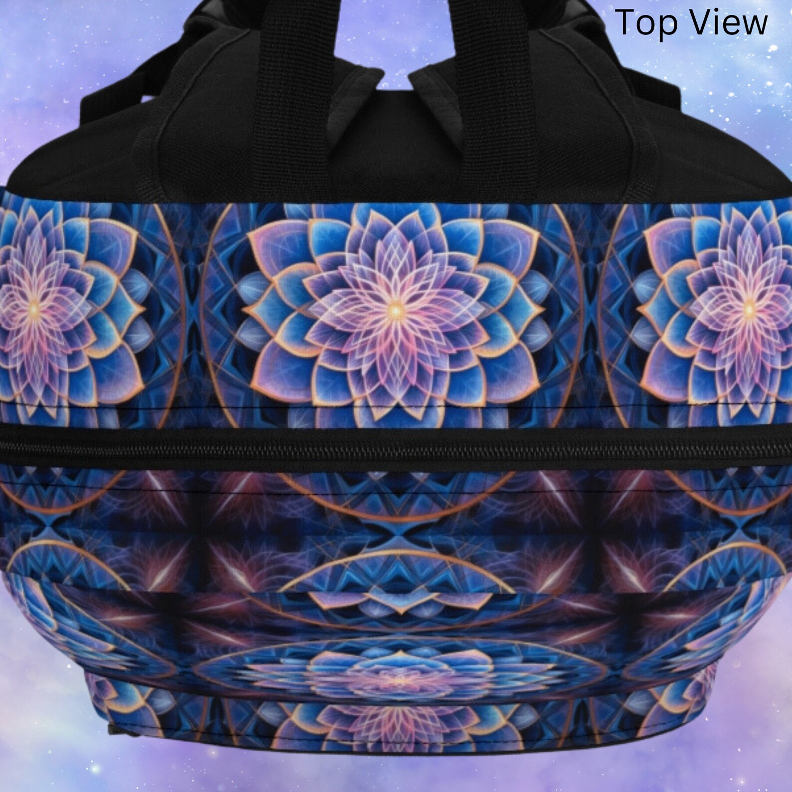 Backpack for School, Waterproof Backpack for Her, Celestial Mandala Art Pattern, Trendy ...