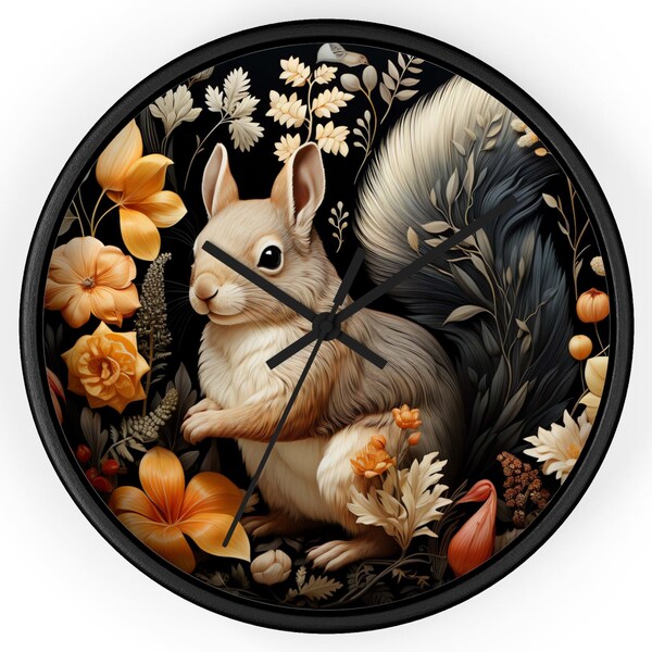 Squirrel Clock - Etsy