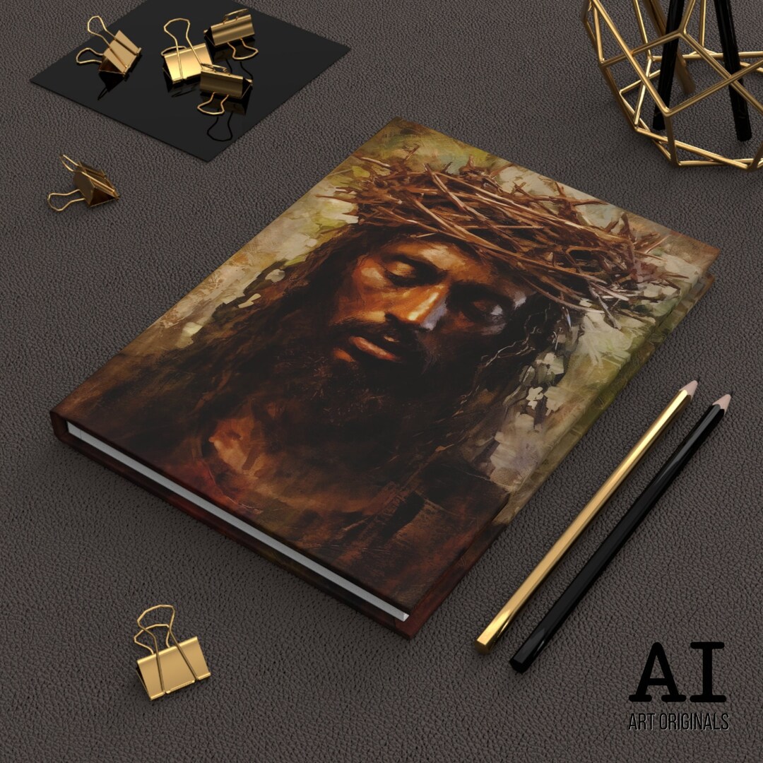 Decorative Jesus Personal Journal Notebook, Bible Study Reading Logbook ...