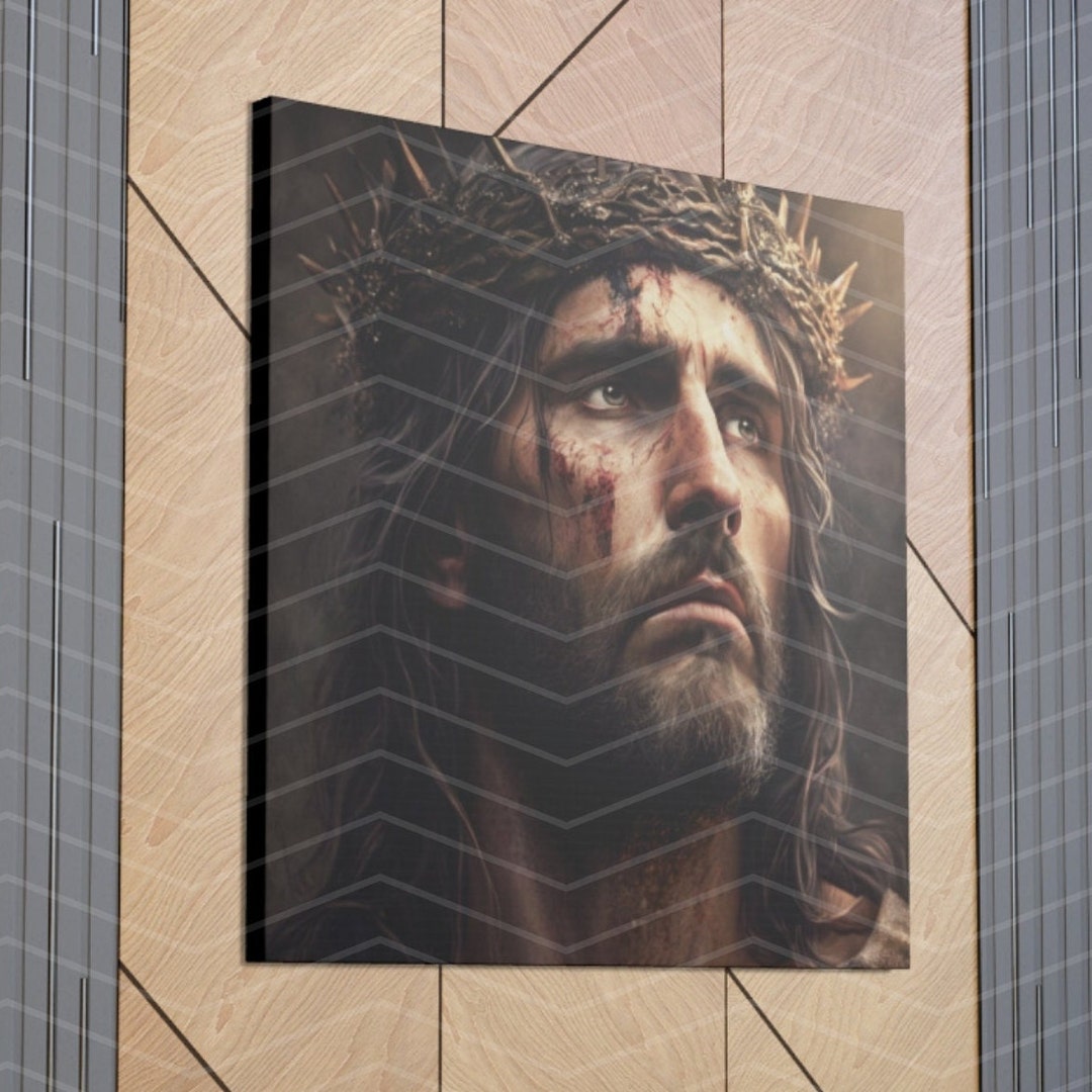Jesus Painting Wall Art CANVAS, Modern Christian Art, Religious Artwork ...