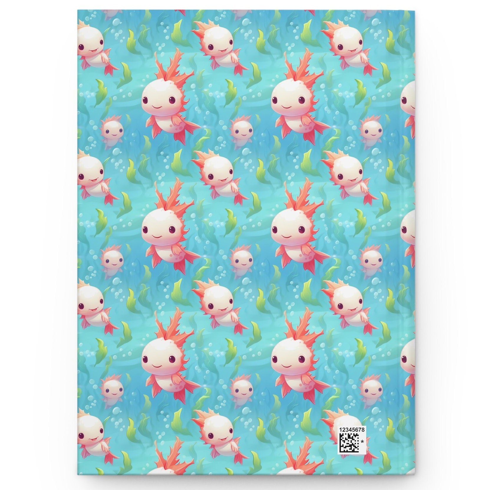 Baby Axolotl Journal, Hardcover Aesthetic Notebook Reading Log, Axolotl ...