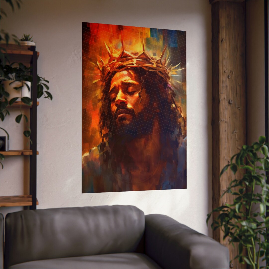 African American Art Jesus Painting POSTER Unframed Matte Finish 175 ...
