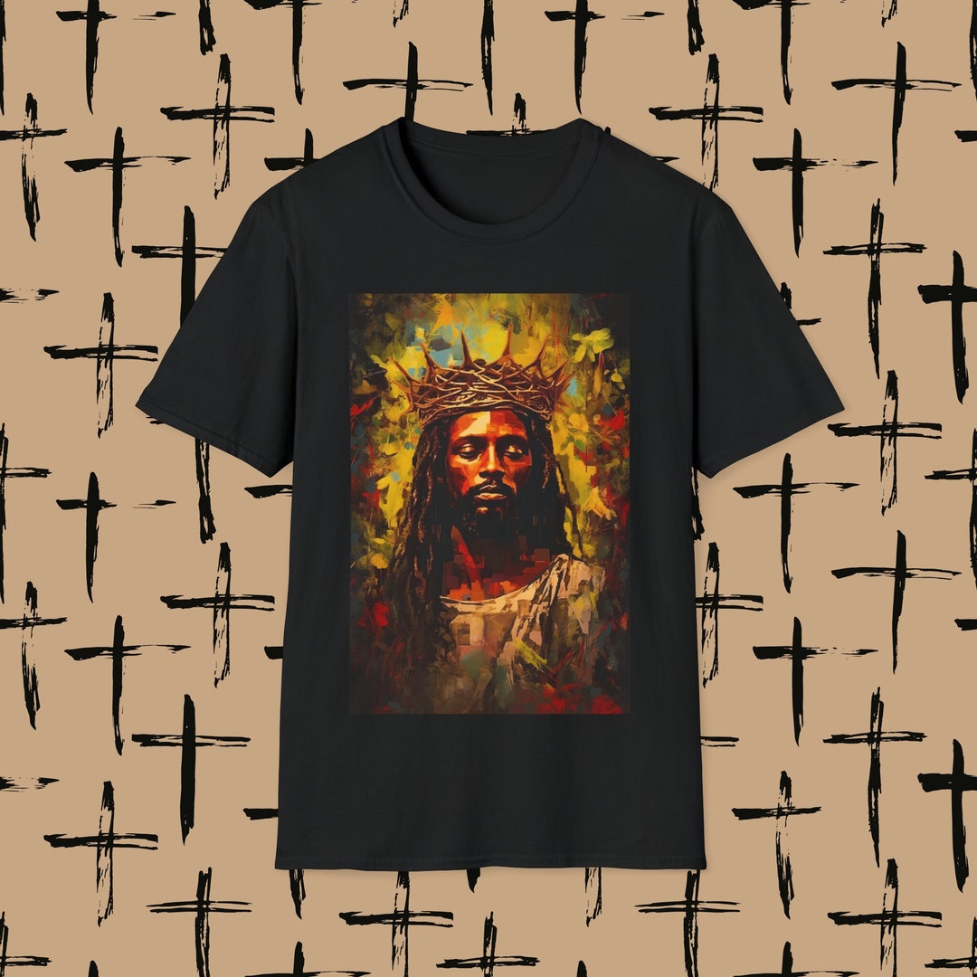 African American Art Black Jesus Christ Shirt Christian - Etsy
