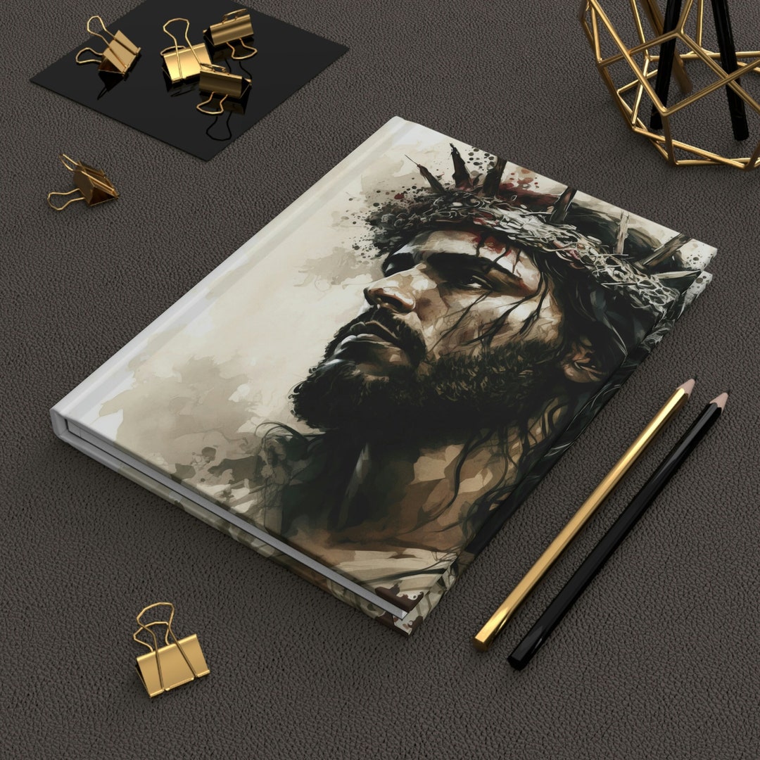 Jesus Art Journal Notebook Christianity Gift for Bible Study Notes - Etsy