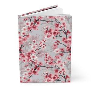 Pink Cherry Blossom Journal, Sakura Design, Japanese Flower Lover Gift ...