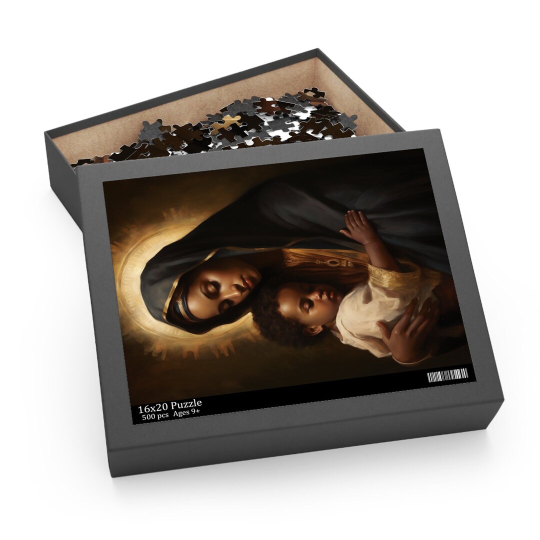 Jigsaw Puzzle for Adults, African American Virgin Mary With Black ...