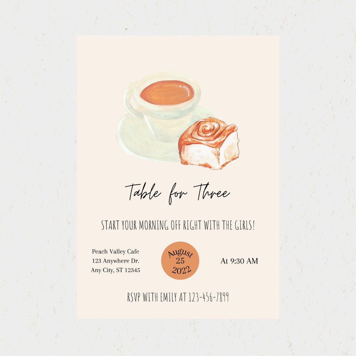 Breakfast Digital Invitation Breakfast Invitation Brunch Invitation ...