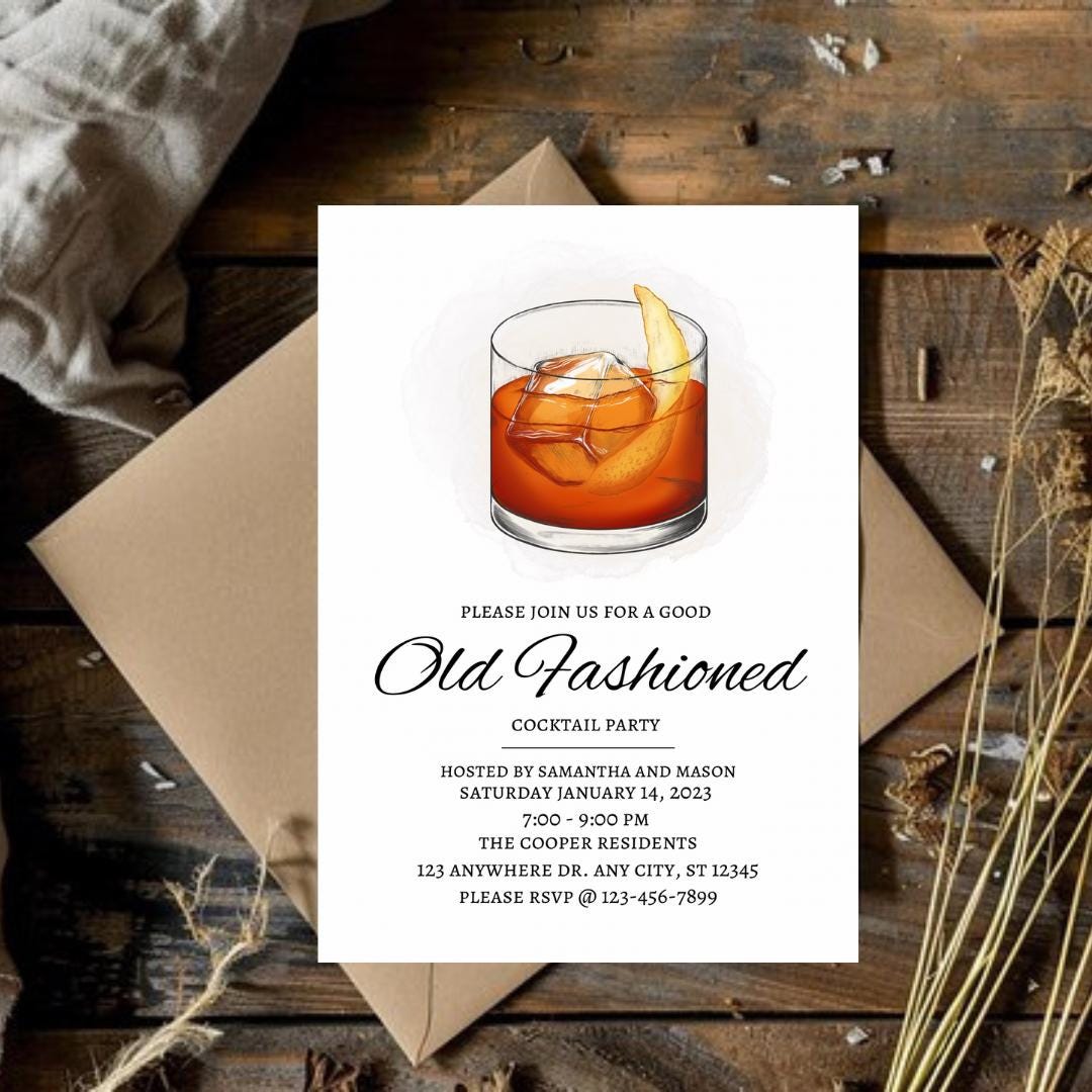 Cocktail Party Invitation | Cocktail Party Digital Invitation | Digital ...