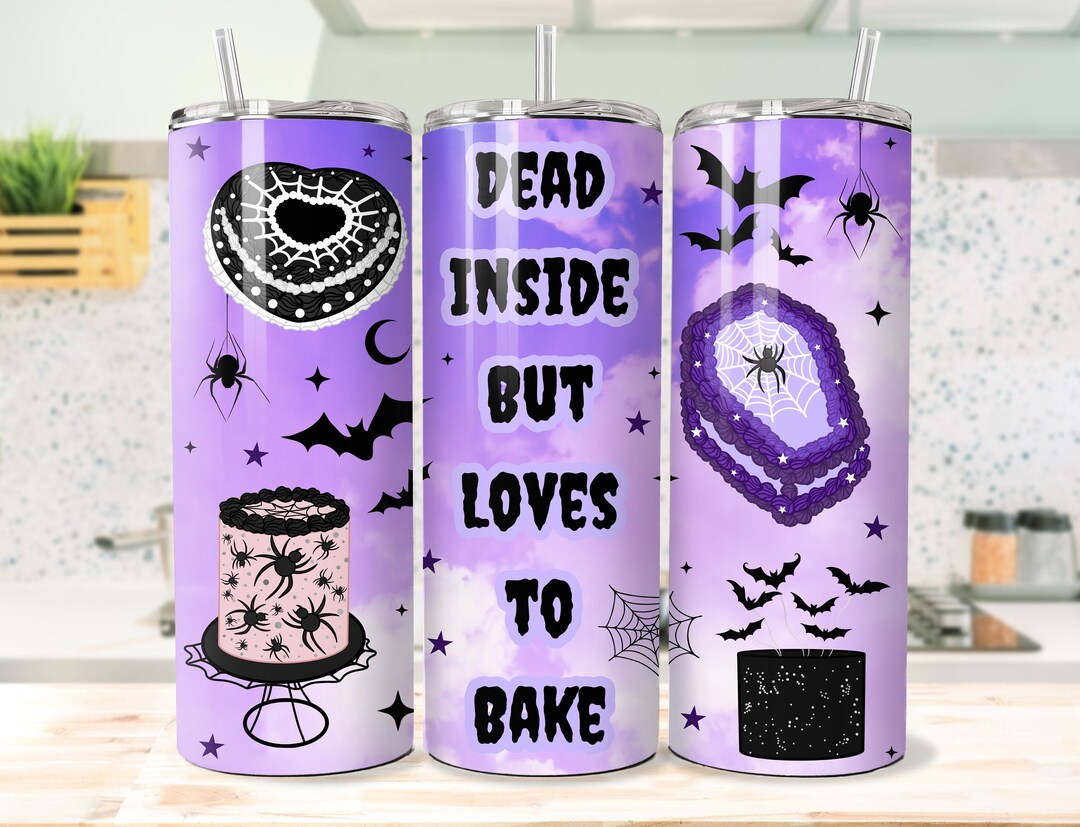 Pastel Goth Baker 20 Oz Skinny Tumbler Sublimation Design Digital ...