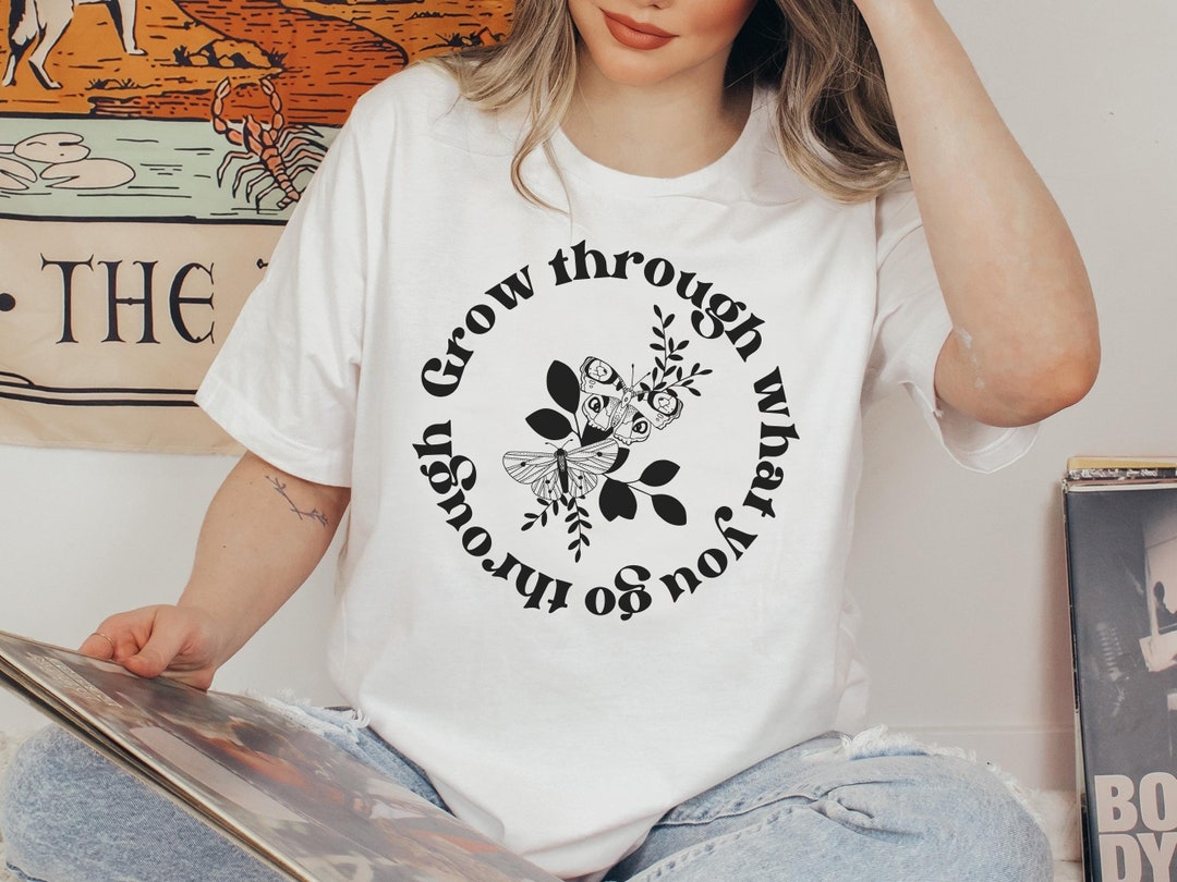 Grow Through What You Go Through Svg | Hippie Svg | Boho Svg | Retro ...