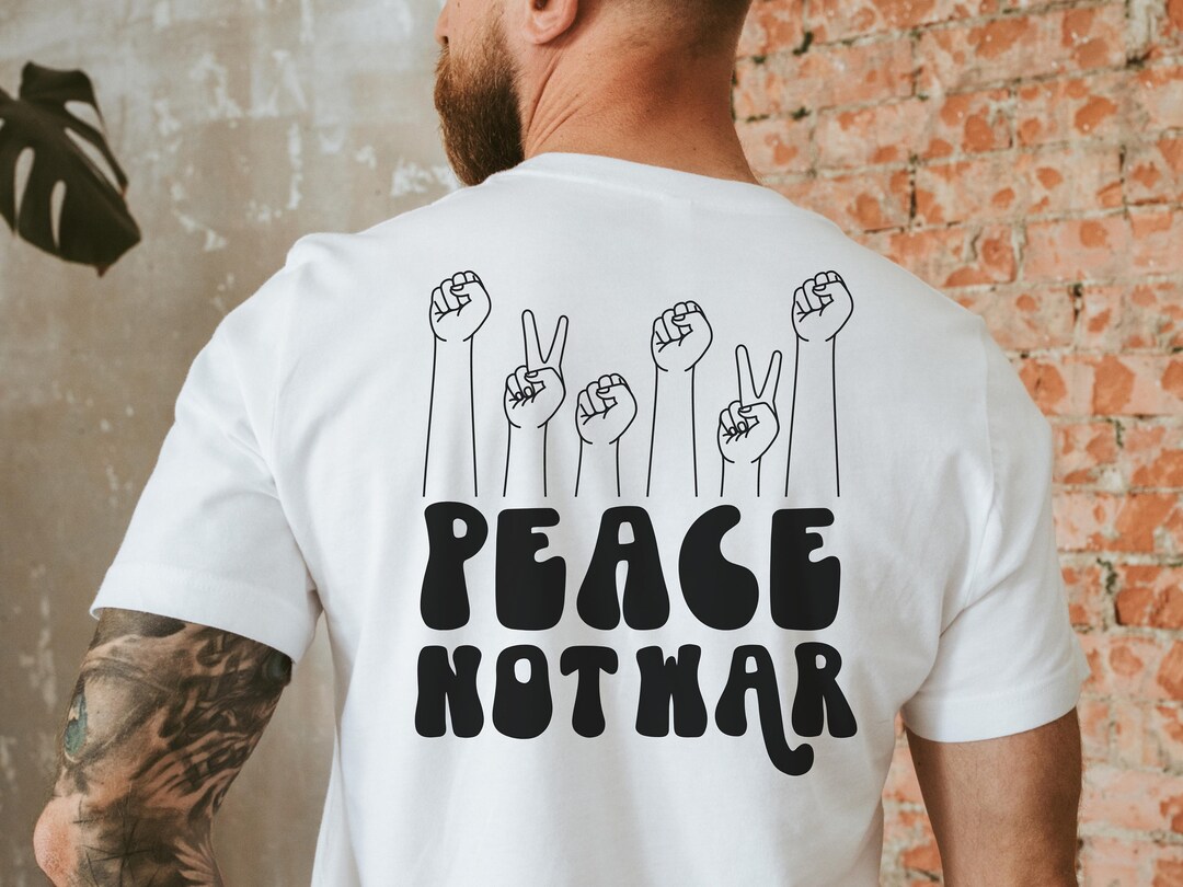Peace Not War Svg Png | Choose Peace Svg | World Peace Svg | Retro Svg ...