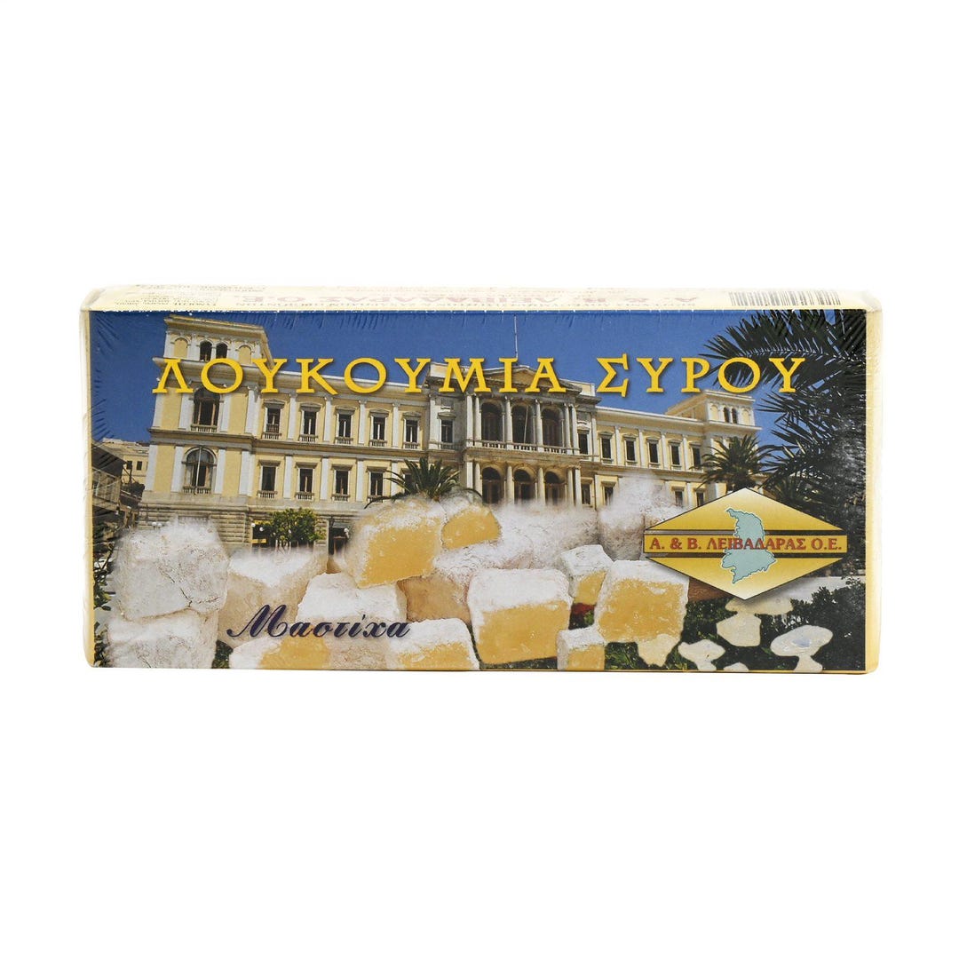 Traditional Greek Mastic Flavor Jelly Candy (loukoumi), From Syros ...