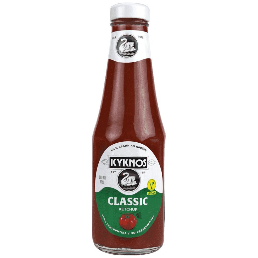 Kyknos Greek Ketchup, Vegan, Gluten Free, No Preservatives, Regular or ...