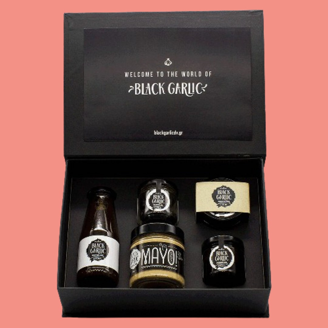 Greek Black Garlic Premium Gift Box Experience, Superb Gift, 5 Unique ...