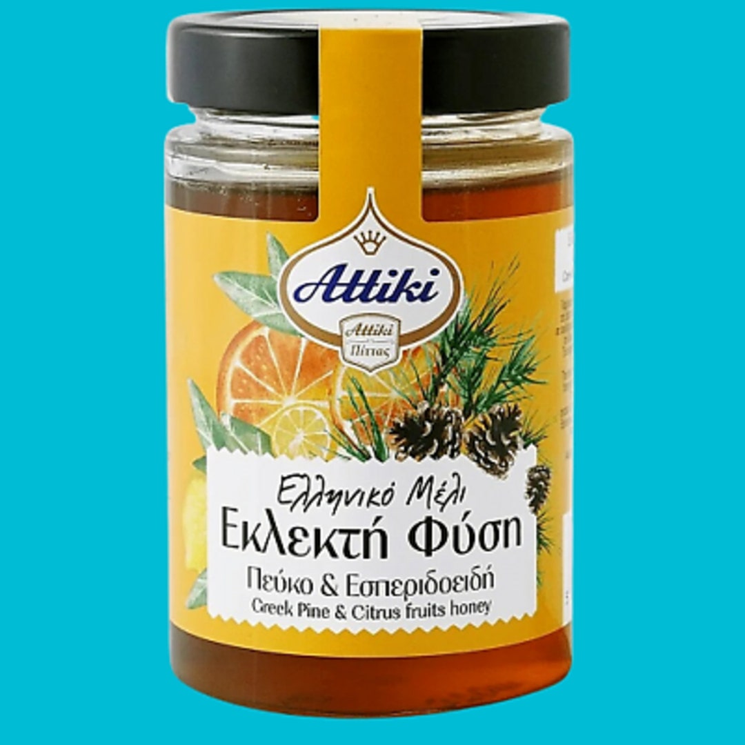 Attiki Greek Pine & Citrus Fruits Honey, Sweet Taste, 470 G (16.58 Oz) - Etsy