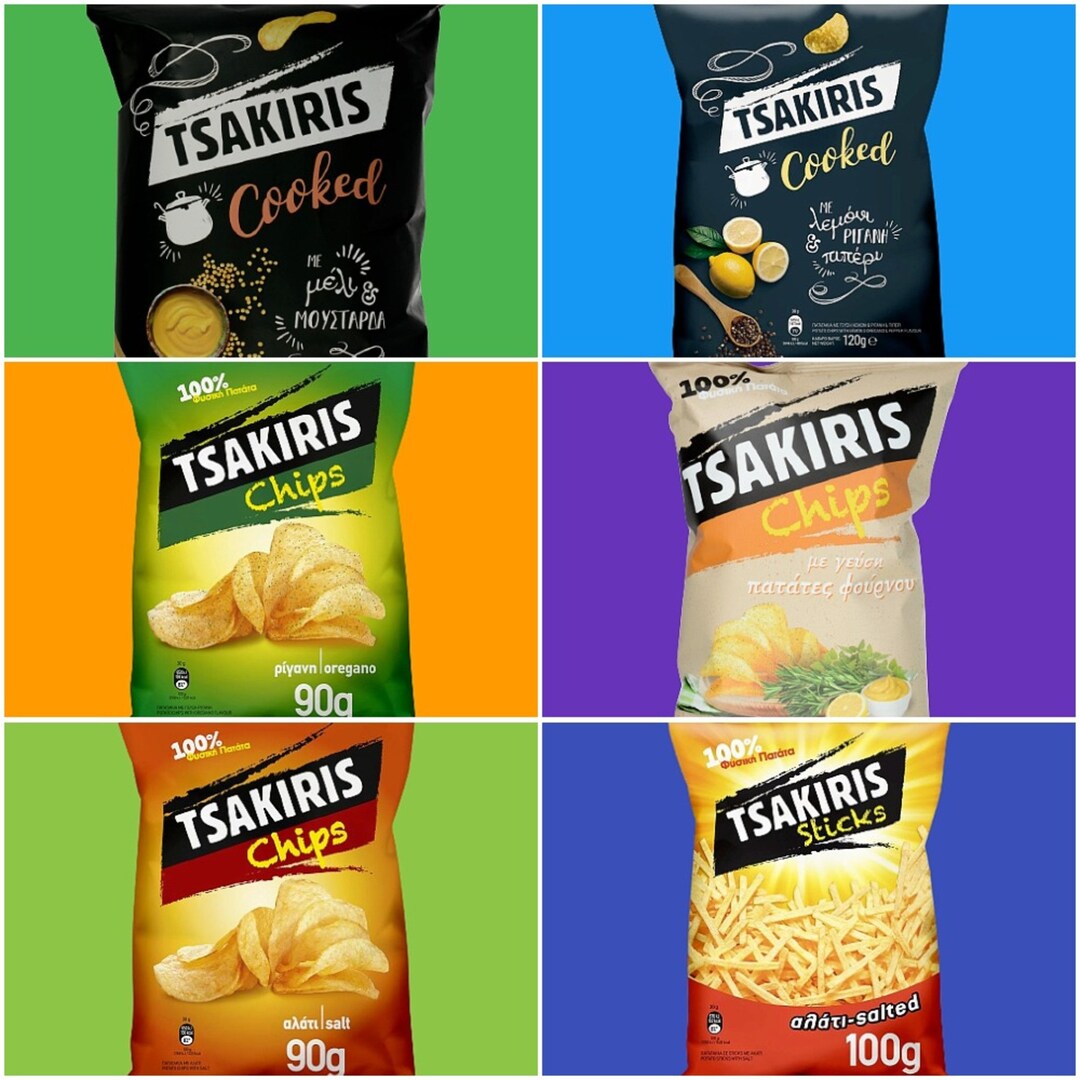 Tsakiris Greek Potato Chips, 6 Great Choices, 2x per Order, Free ...