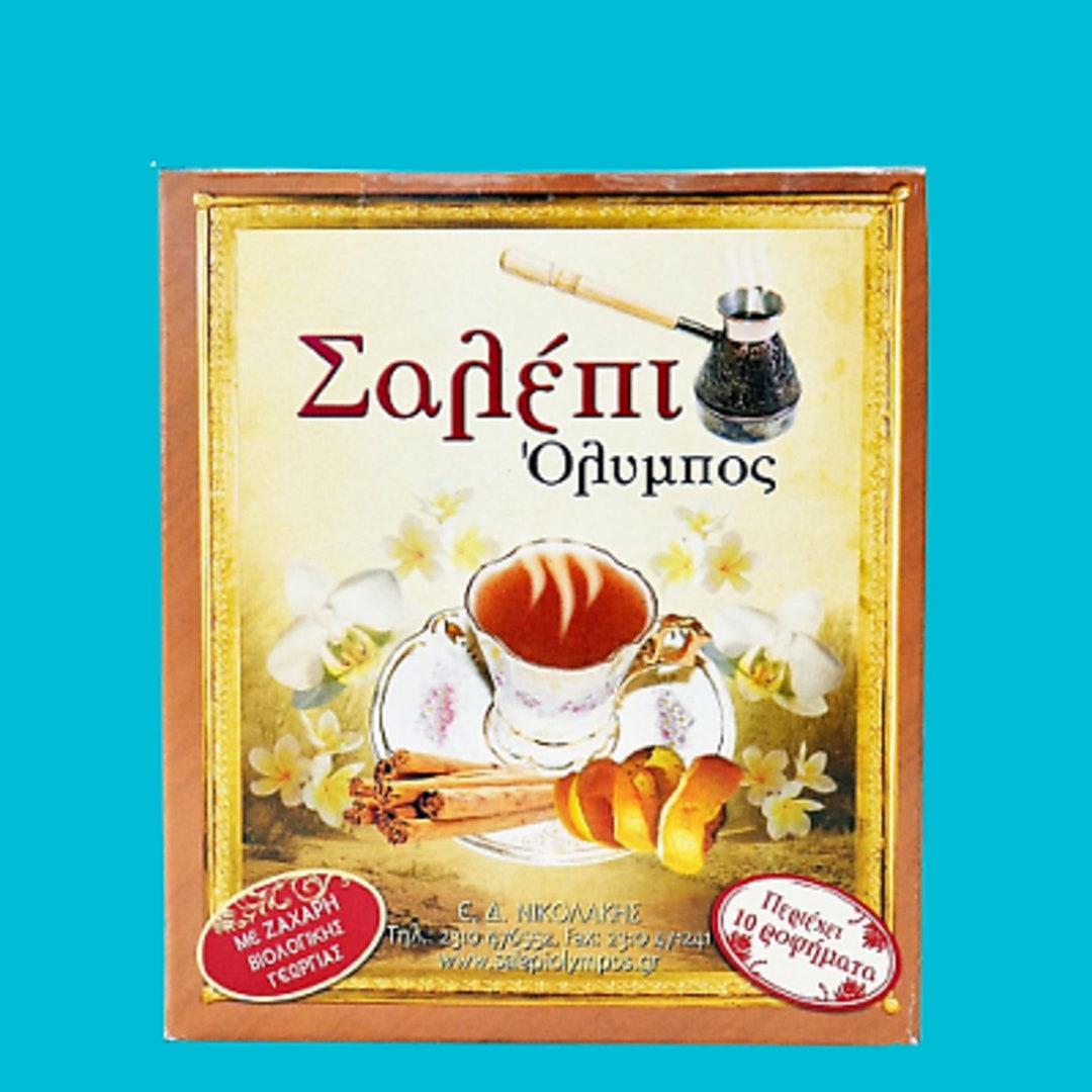 Greek Traditional Salepi salep/sahlep Tea With Organic Sugar, 10 ...