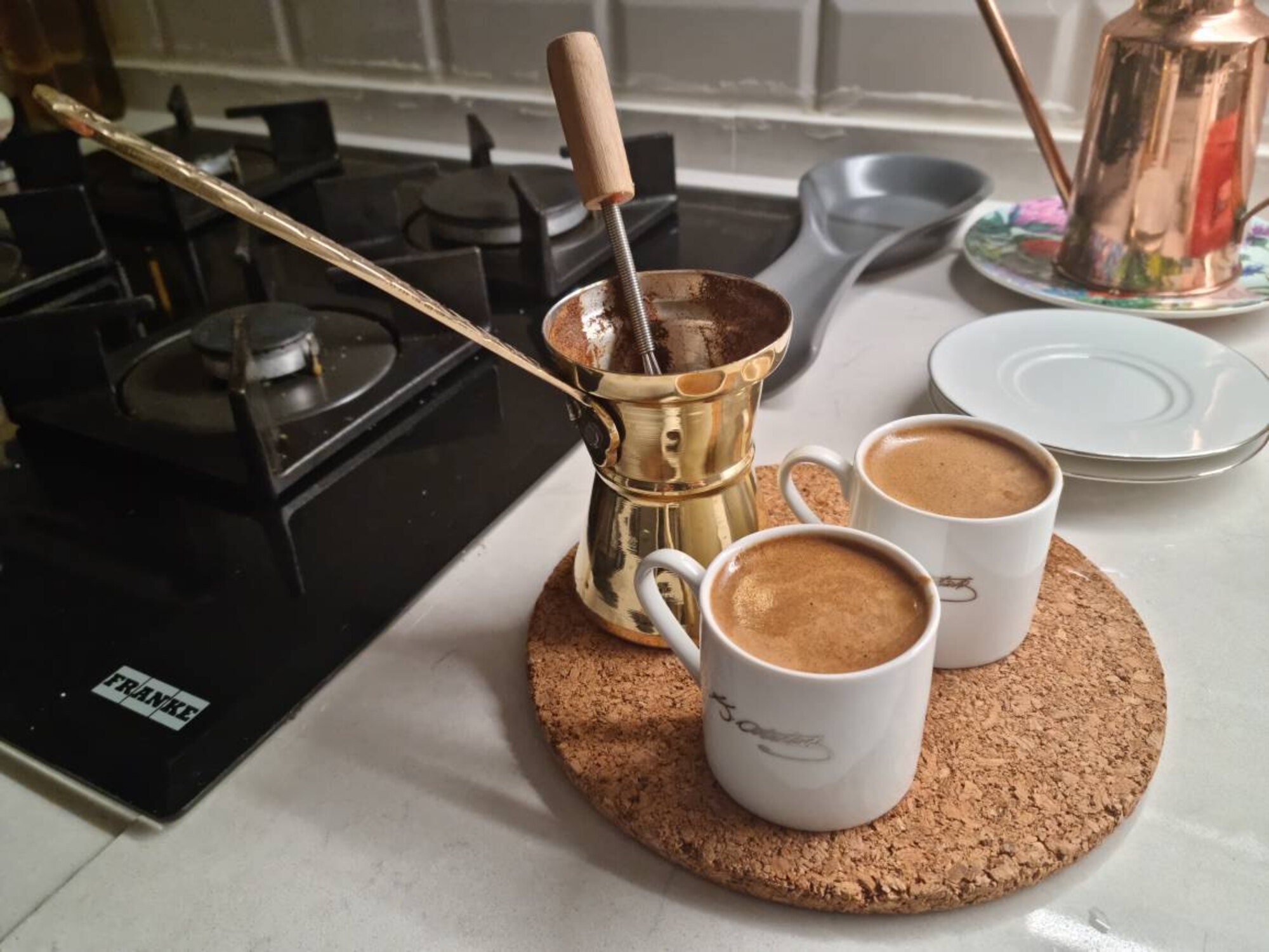 Greek Traditional Handmade Brass Coffee Pot (briki), Top Quality, Free ...