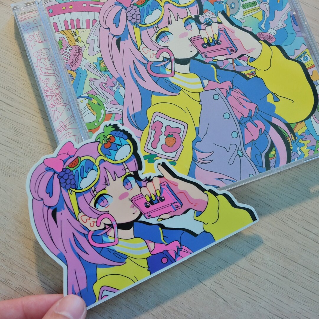 Moe Shop Sticker | Anime Future Funk Kawaii Aesthetic | Weatherproof ...