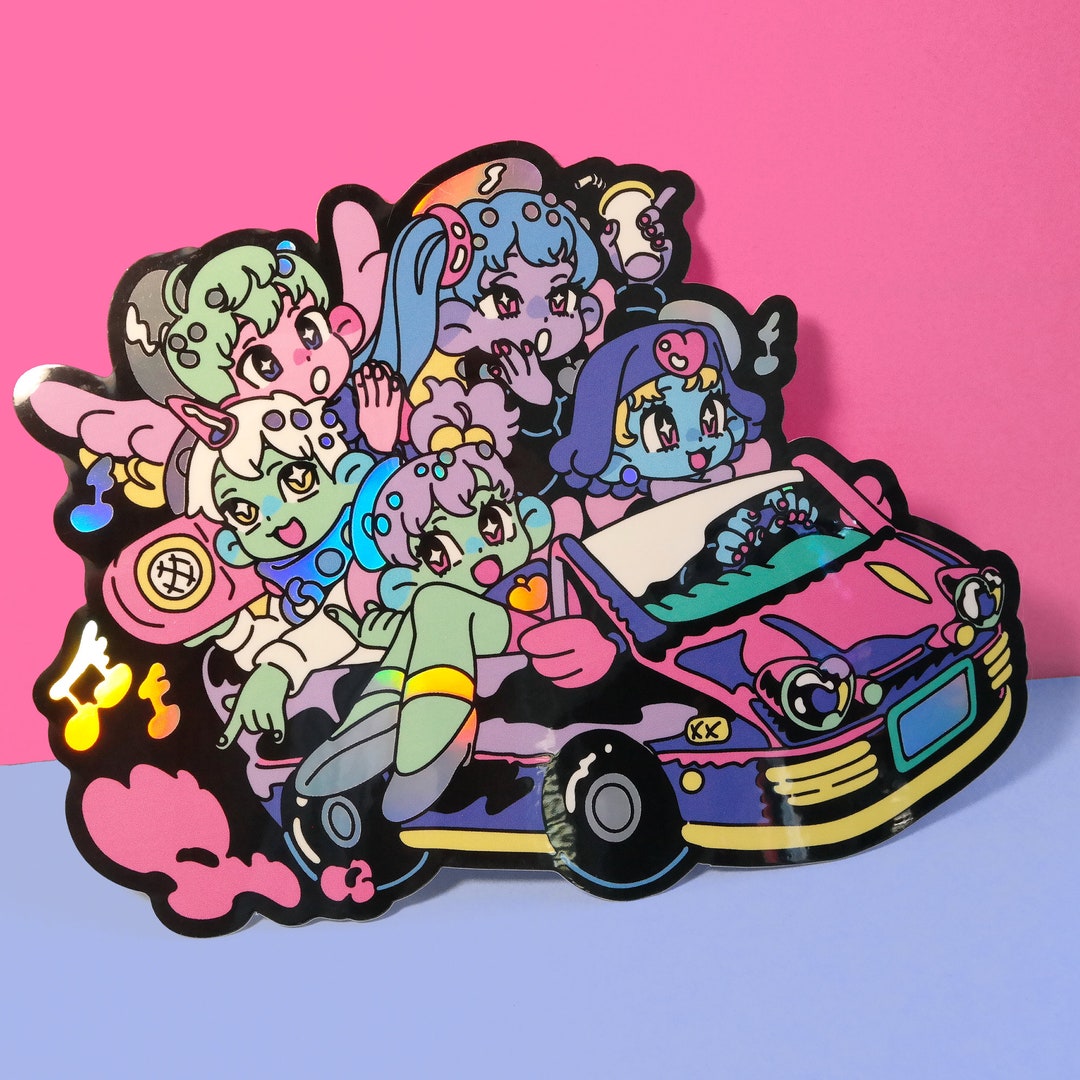 Anime Car Decal Original Sticker Waterproof Waterbottle Sticker Cute ...