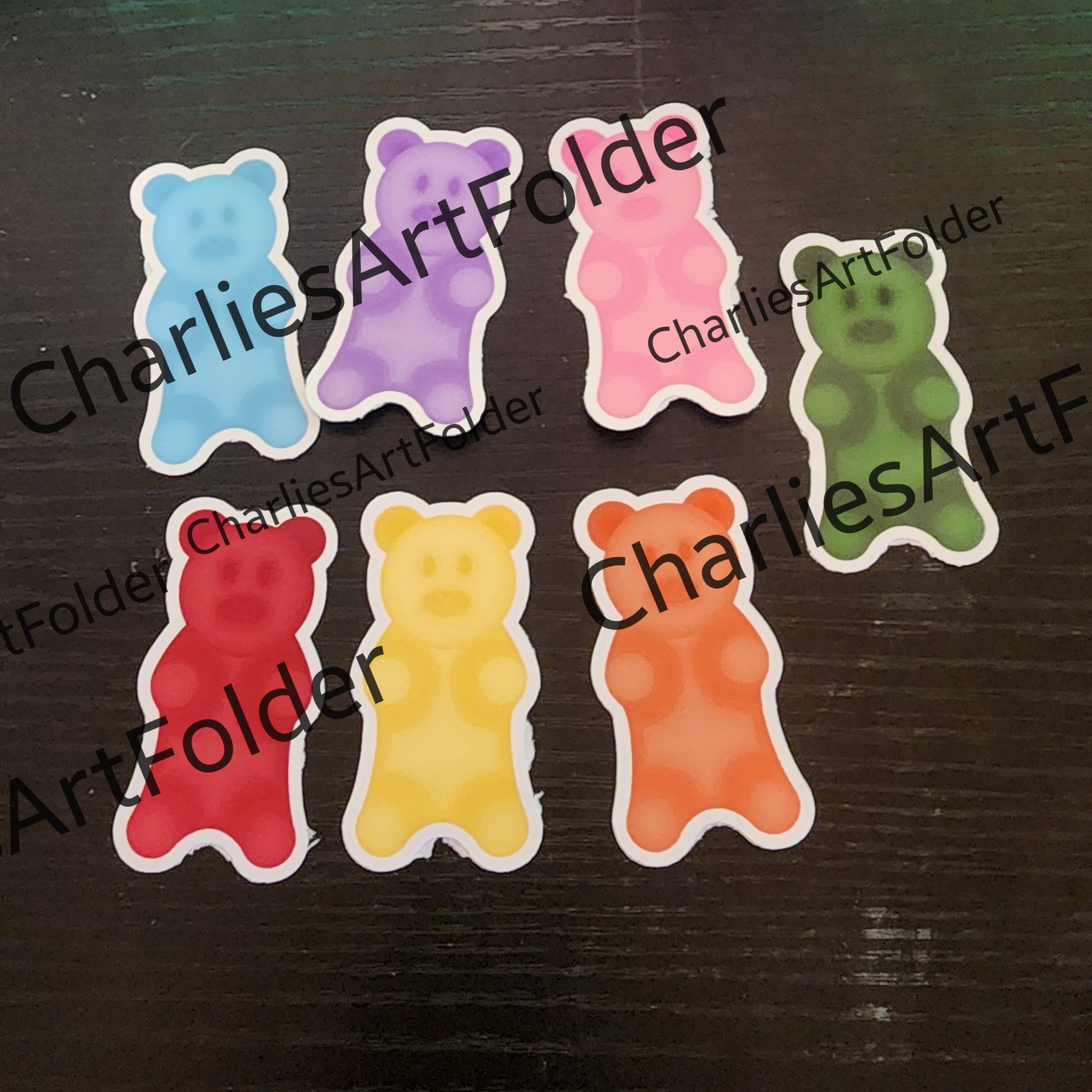 Gummy Bear Stickers Candy Sticker Gummy Stickers Laptop Sticker ...