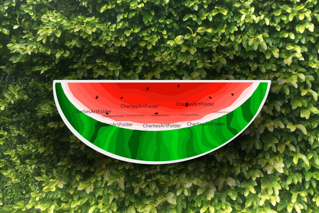 Watermelon Slice Sticker Fruit Stickers Watermelon Sticker Laptop ...