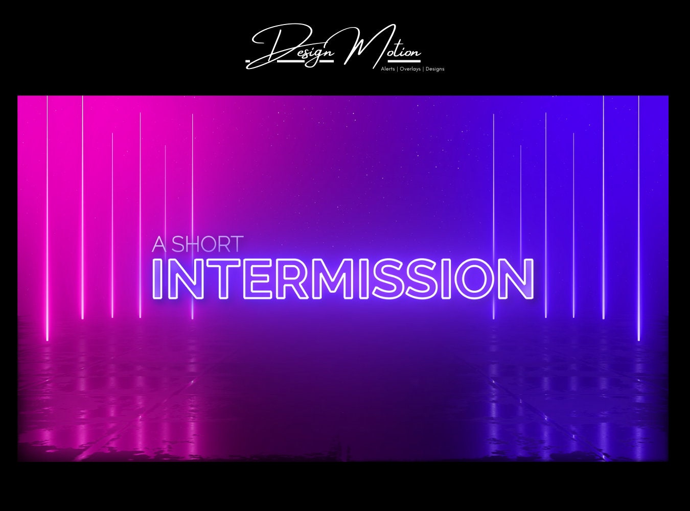 Animated Neon Pink and Purple Twitch Streaming Scenes, Starting Soon ...