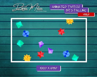 Twitch Cheer Alert FLOWING BITS Animated Transparent Full Screen ...
