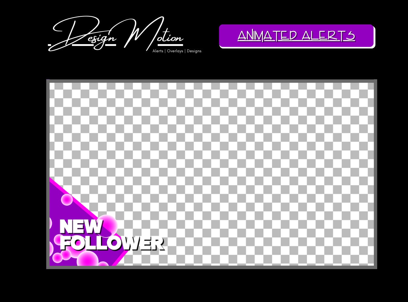 Animated Twitch Alerts in Purple and Pink Follower, Subscriber ...