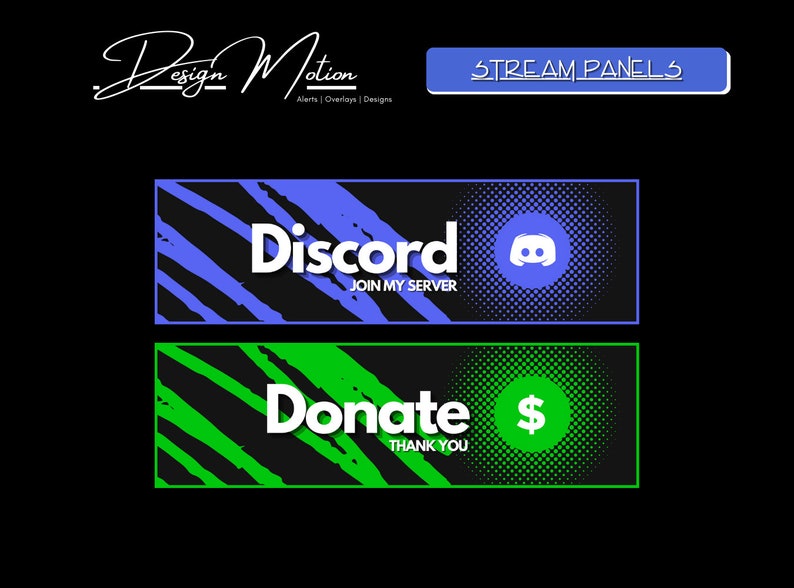 Twitch Stream Panels Pack High Quality in Vibrant Colours - Etsy
