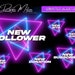 Animated Neon Twitch Alerts in Blue, Purple and Pink Follower ...